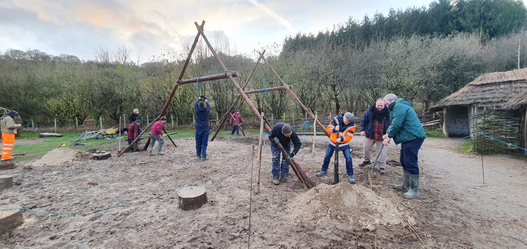 Building Butser's Neolithic House | Wessex Archaeology