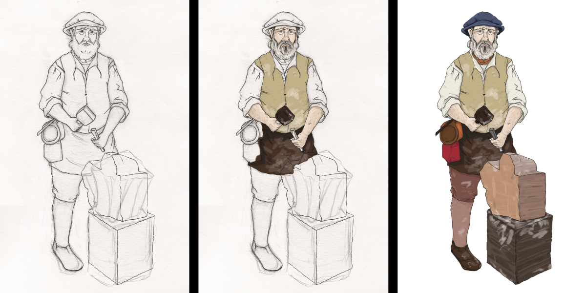 A Day in the Life of a Reconstruction Artist | Wessex Archaeology