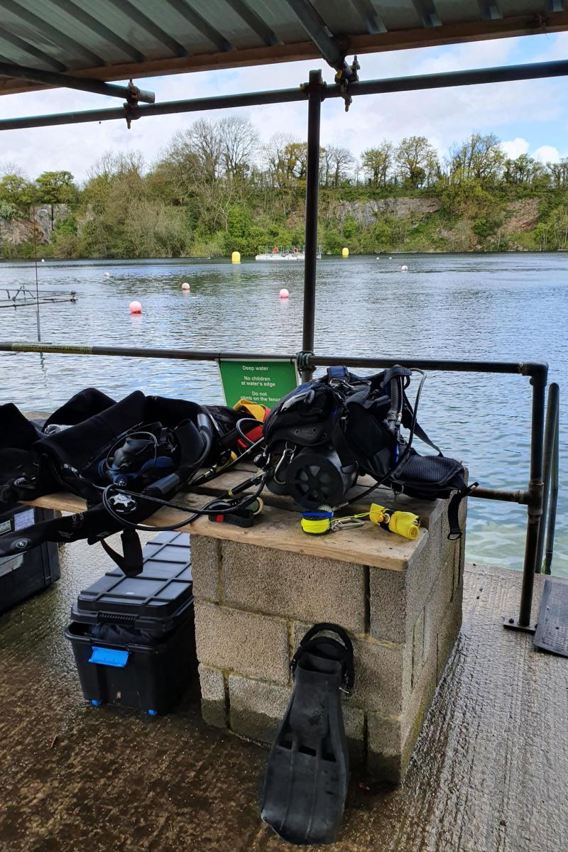 Diving at Vobster Quay, Somerset | Wessex Archaeology